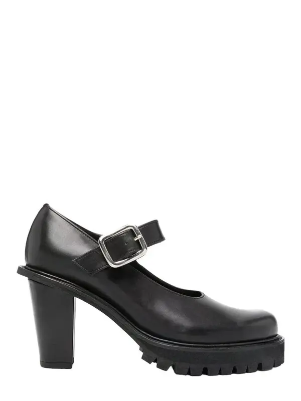 Comme Des Garçons Leather Pumps - Black