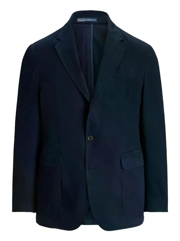 Polo Ralph Lauren Garment-dyed Single-breasted Blazer - Blue