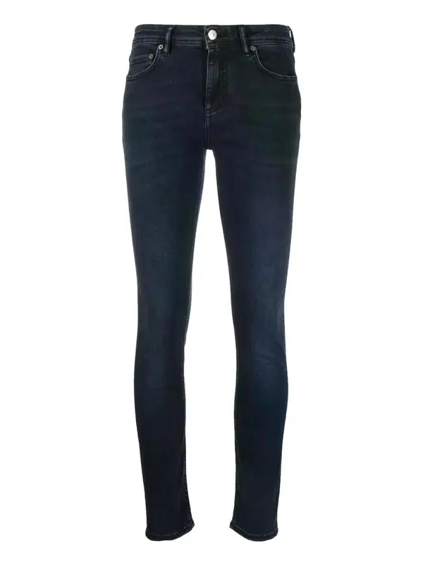 Acne Studios Climb Skinny Washed Denim Trousers - Blue