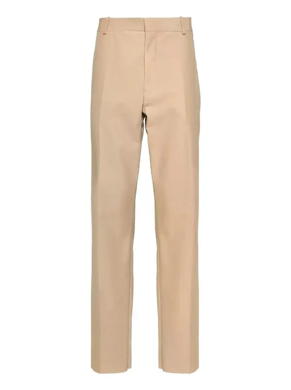 Alexander McQueen Mid-rise Twill-weave Tailored Trousers - Neutrals