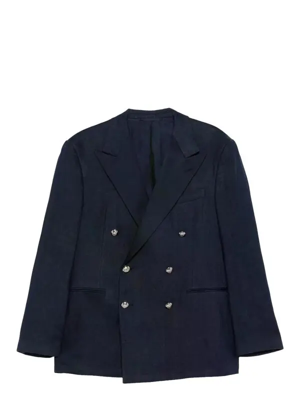 Ralph Lauren Purple Label Double-breasted Blazer - Blue