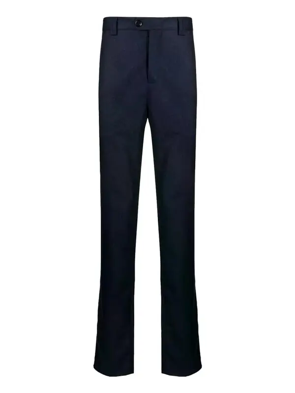 Brunello Cucinelli Straight-leg Wool Trousers - Blue