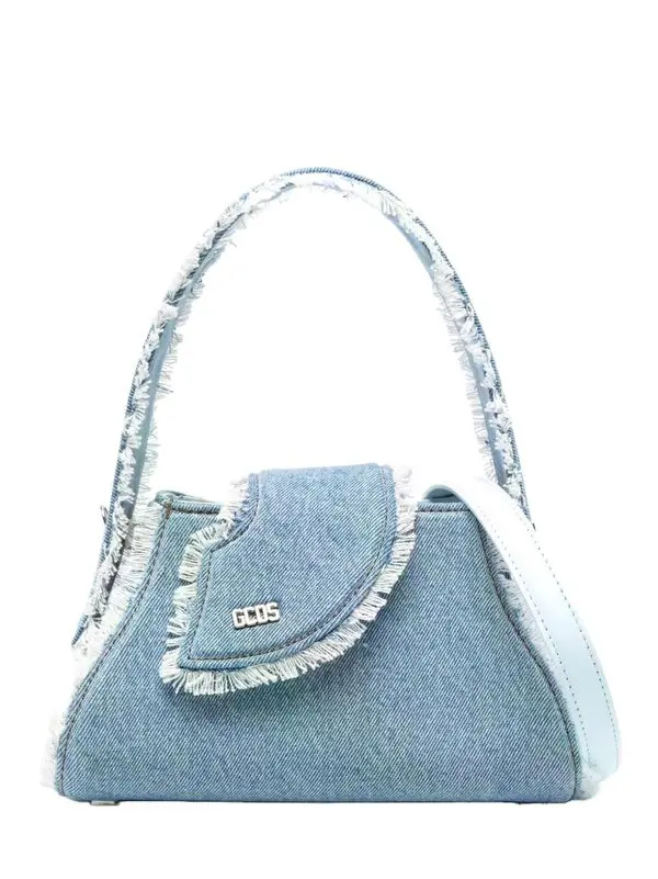 Gcds Small Comma Denim Bag - Blue