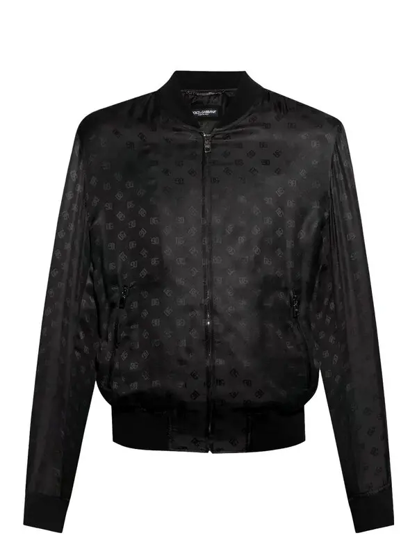 Dolce & Gabbana Logo-print Bomber Jacket - Black