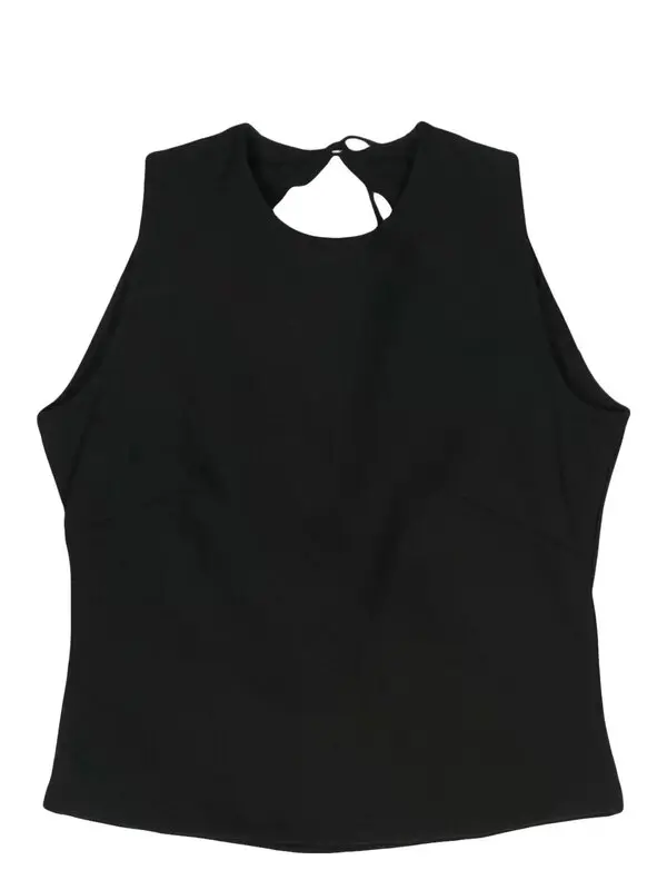 Sunnei Buco Cut-out Detailing Top - Black