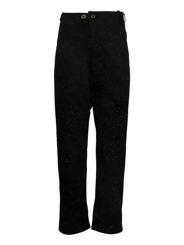Boris Bidjan Saberi Dyed Drop-crotch Trousers - Black