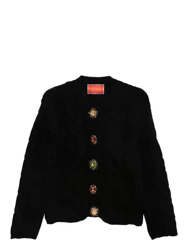 La DoubleJ Portrait Cardigan - Black