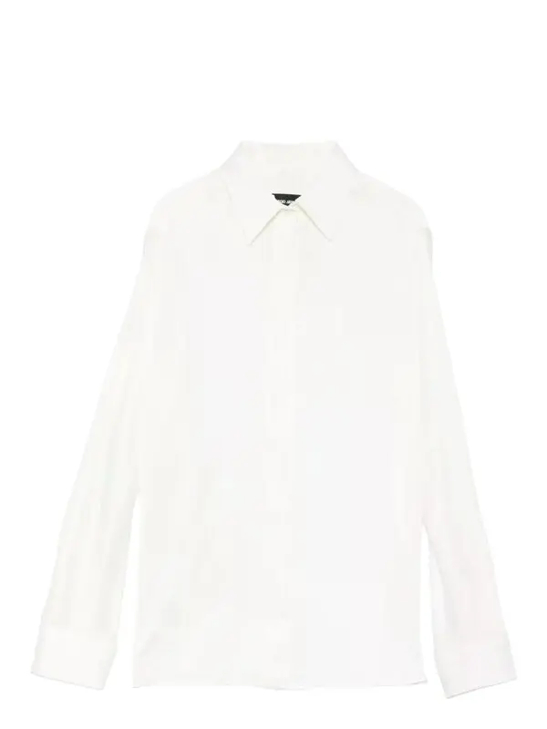 Giorgio Armani Charmeuse Shirt - Neutrals