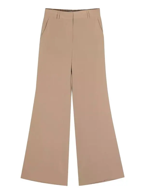 Alberto Biani Flared Tailored Trousers - Neutrals