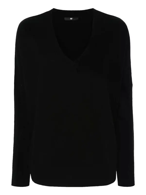 Max & Moi Stella Cashmere Pullover - Black