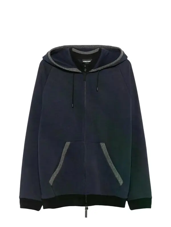 Emporio Armani Zip-up Hoodie - Blue