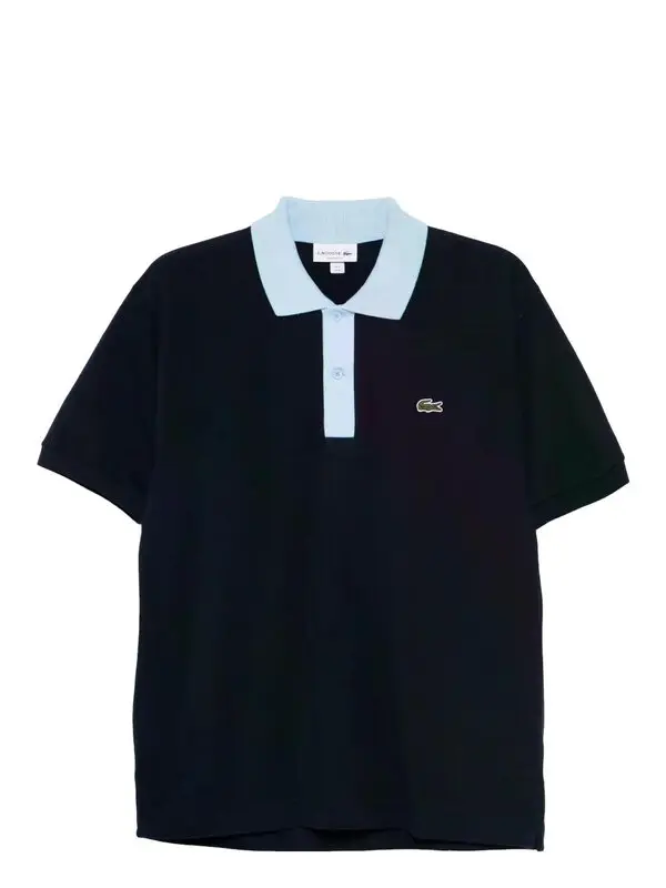 Lacoste Contrast Collar Polo Shirt - Blue
