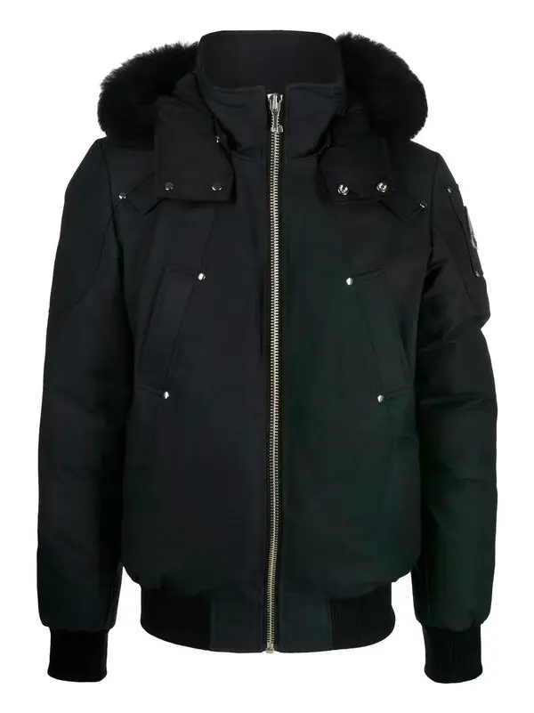 Moose Knuckles Padded Hooded Jacket - Blue