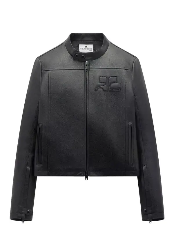 COURREGES Iconic Biker Jacket - Black