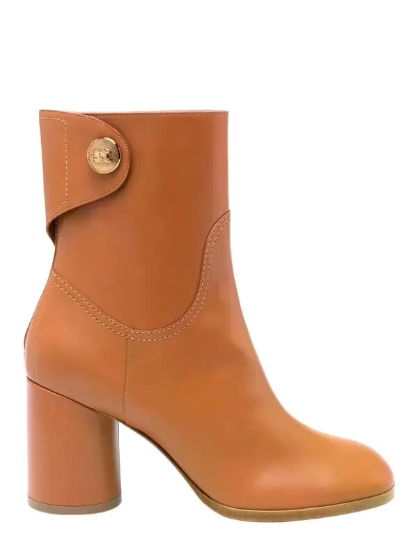 Casadei Cleo 80mm Leather Boots - Brown