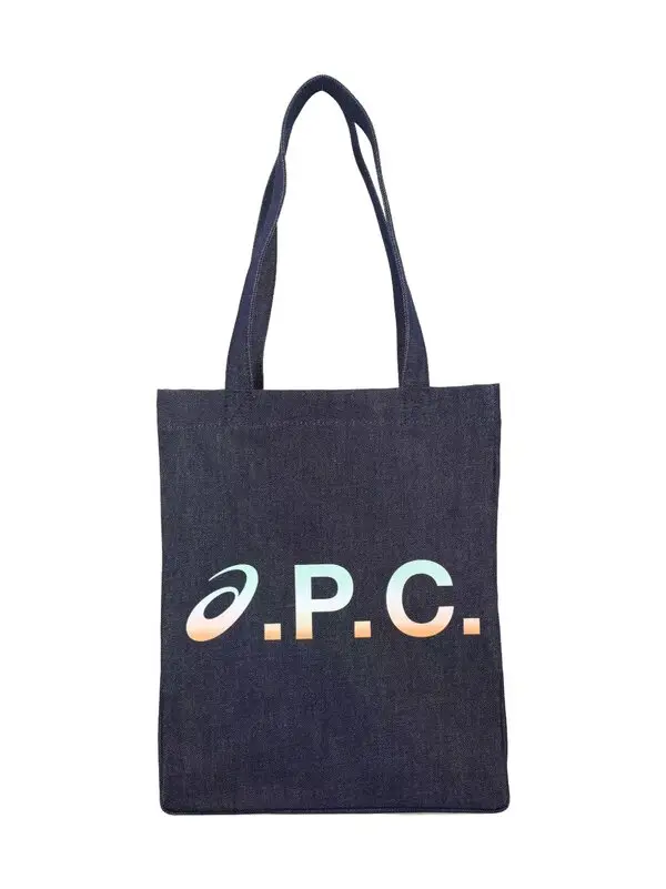 A.p.c. X Asics Logo-print Tote Bag - Blue