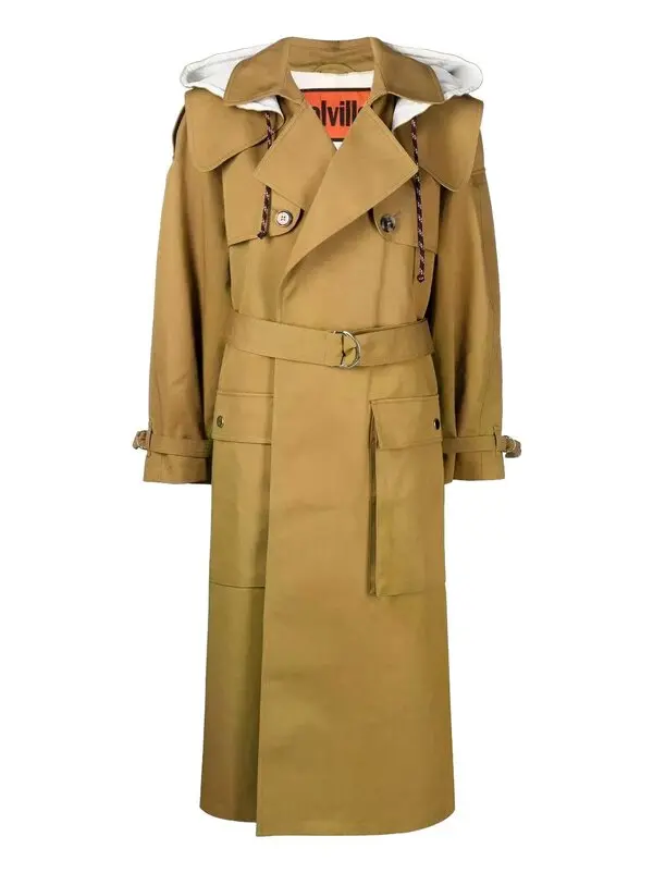 Colville Oversized Trench Coat - Brown