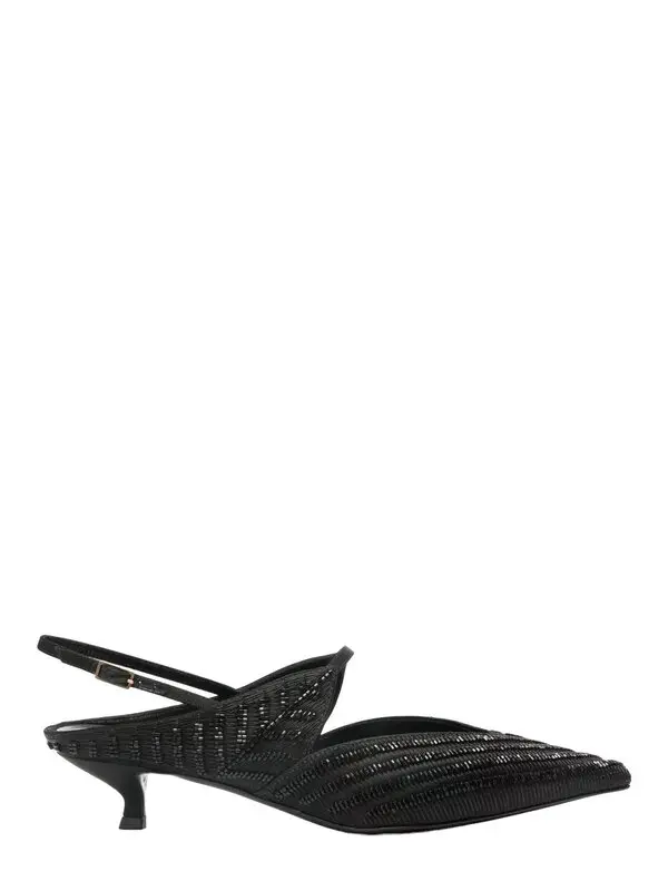 Giorgio Armani 35mm Bead-embellished Pumps - Black