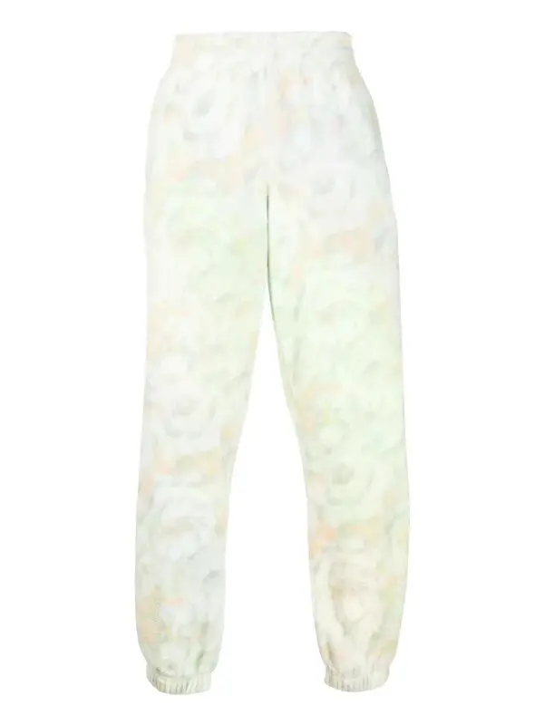Martine Rose Textured Floral-print Track Pants - Green