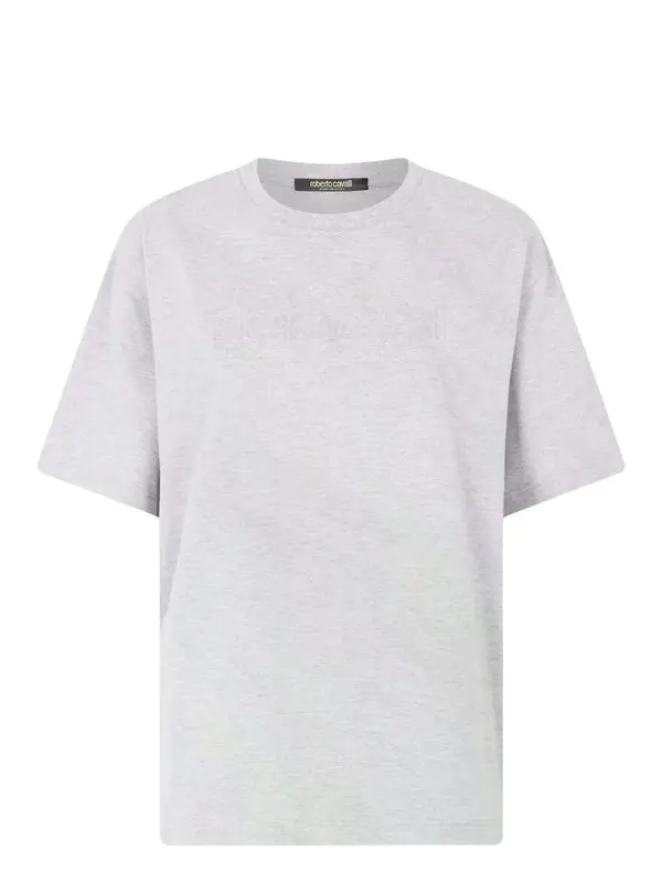 Roberto Cavalli Logo-embossed T-shirt - Grey