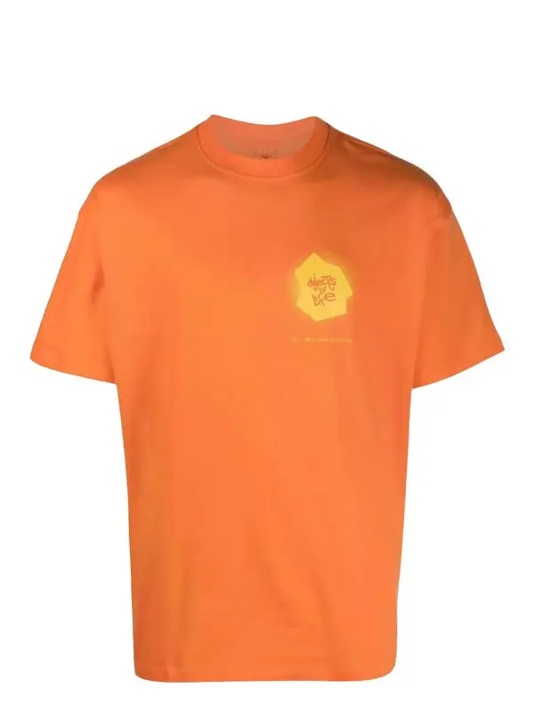 OBJECTS IV LIFE Graphic-print Cotton T-shirt - Orange