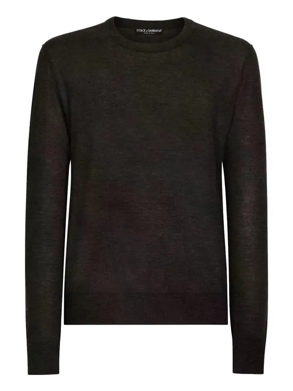 Dolce & Gabbana Round-neck Cashmere Sweater - Grey