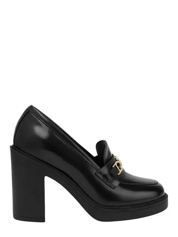 Moschino Leather Loafers - Black