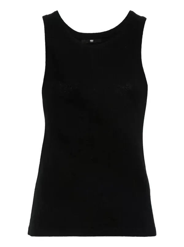 Max & Moi Sleeveless Cashmere Top - Black
