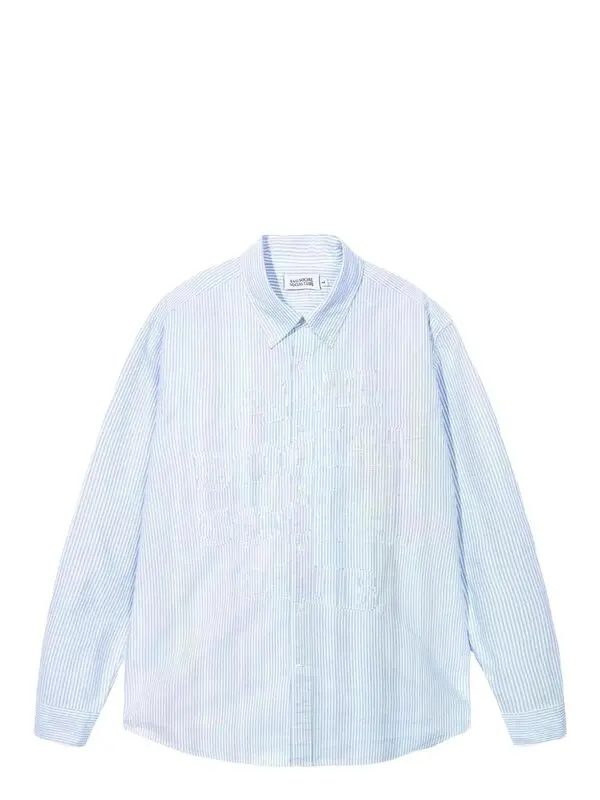 ANTI SOCIAL SOCIAL CLUB Mind Games Striped Button-up Shirt - Blue
