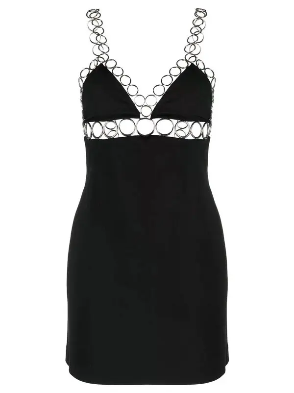 Coperni Chain-link Mini Dress - Black