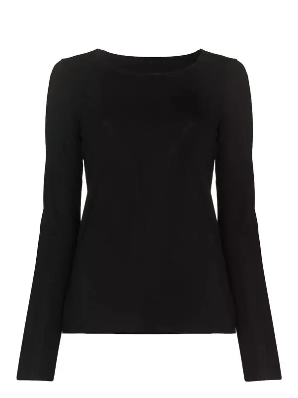Wolford Aurora Crew-neck Top - Black