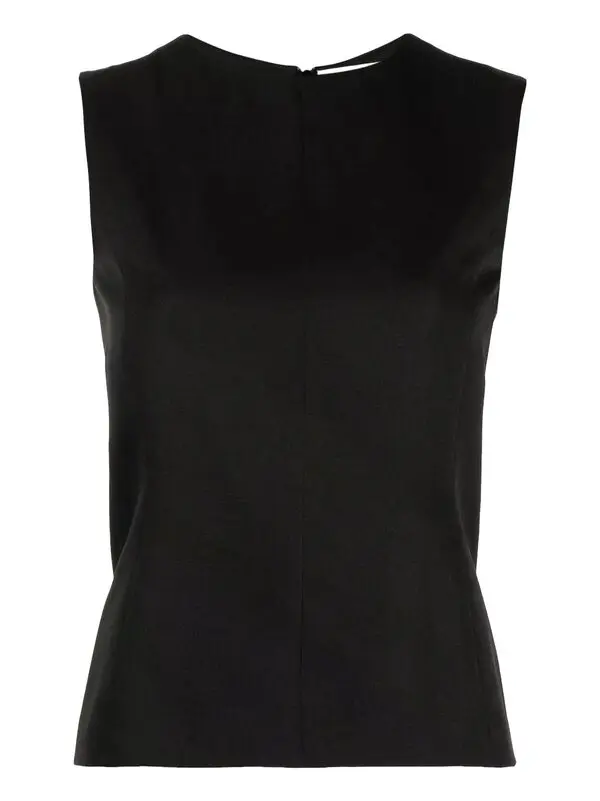 Martine Rose Reverse Detail Sleeveless Top - Black