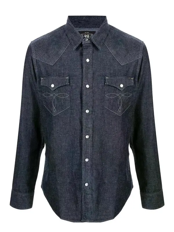 Ralph Lauren Long-sleeve Denim Western Shirt - Blue