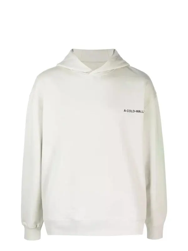 A-COLD-WALL* Essentials Logo-print Cotton Hoodie - Neutrals