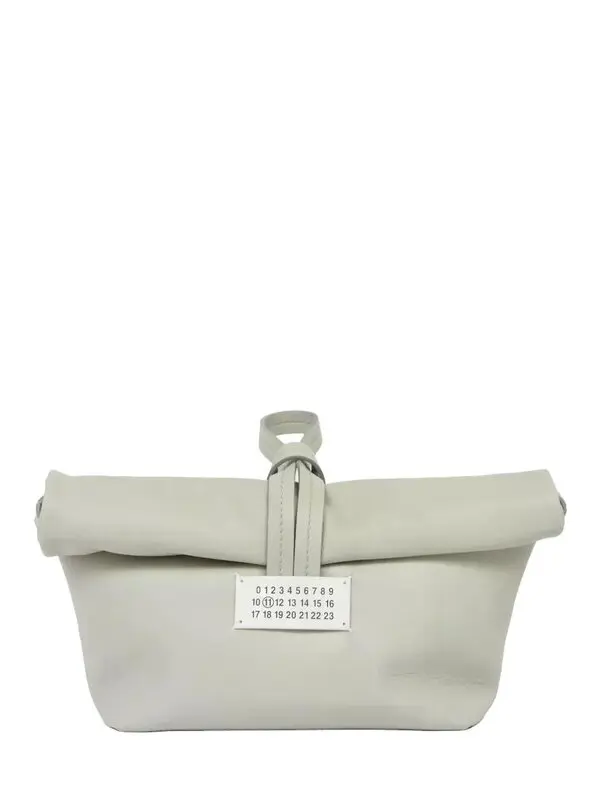 MAISON MARGIELA Paper Leather Clutch Bag - Grey