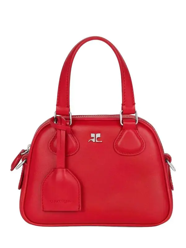 COURREGES Ac Stud Tote Bag - Red
