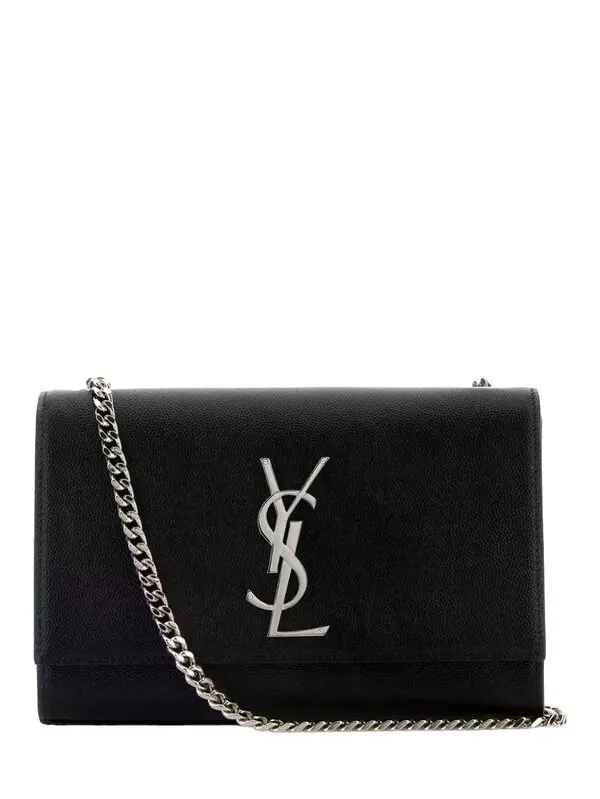 Saint Laurent Small Kate Leather Shoulder Bag - Black