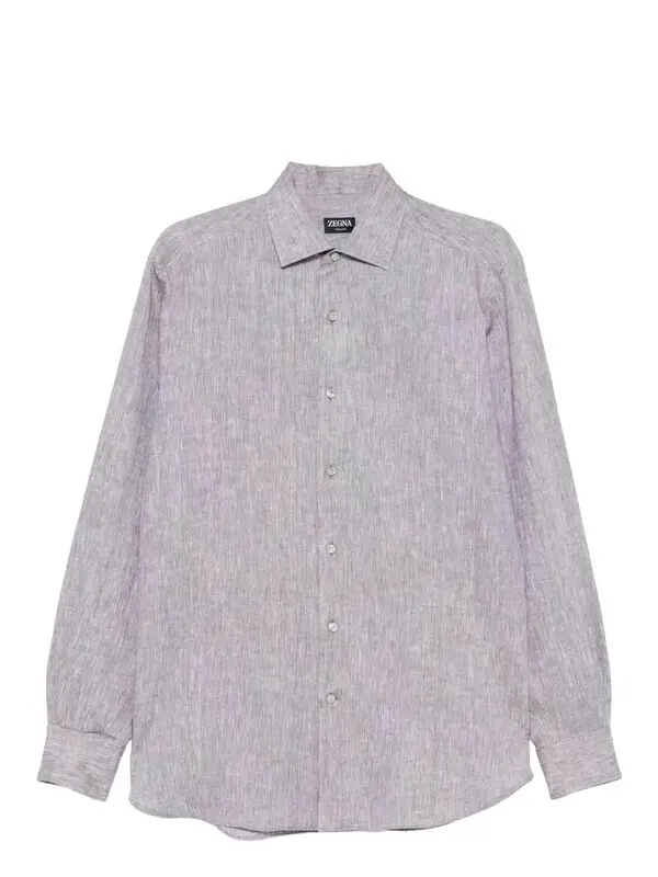 Zegna Oasi Lino Shirt - Grey