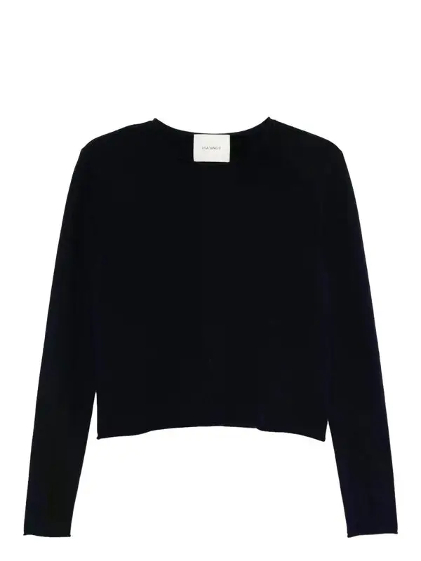 LISA YANG Cashmere Crew Neck Sweater - Blue