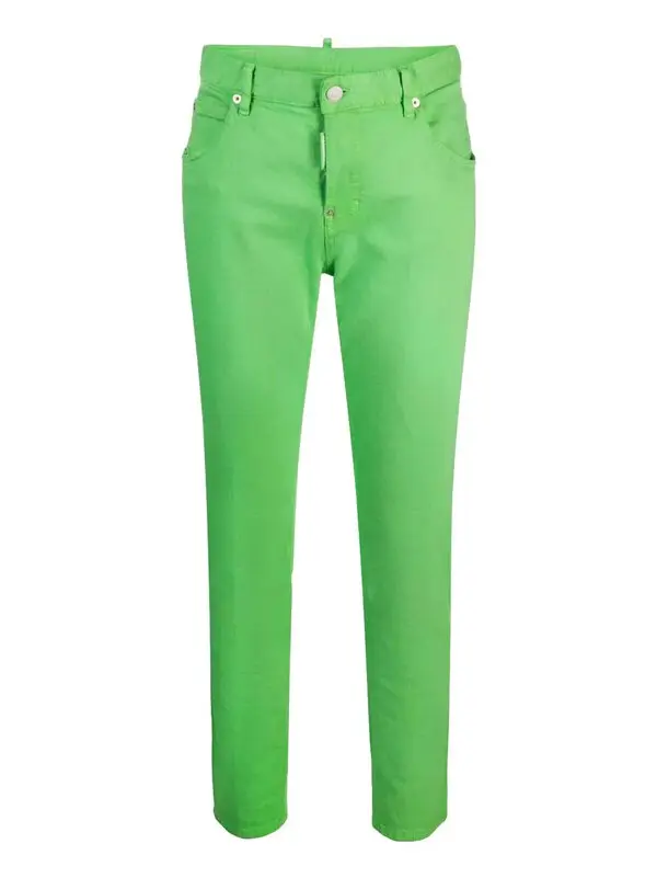Dsquared2 Cropped Slim Fit Jeans - Green