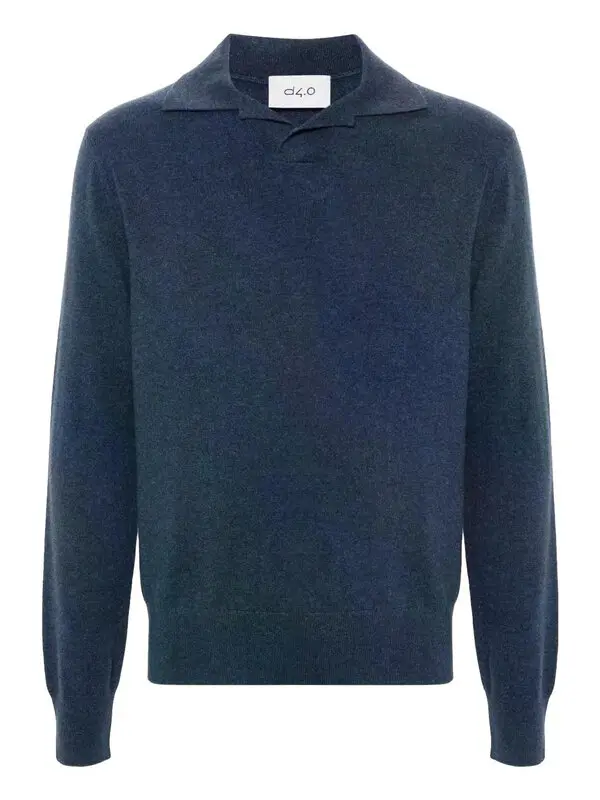 D4.0 Cashmere Knit Sweater - Blue