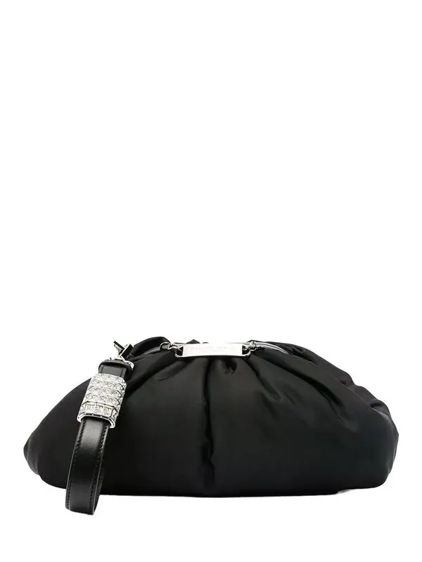 Philipp Plein Logo Plaque Clutch - Black