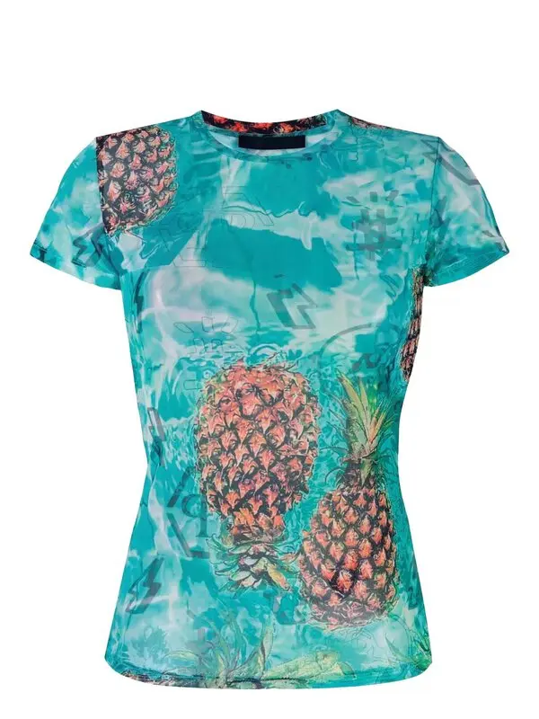 Philipp Plein Graphic-print Short-sleeve T-shirt - Blue