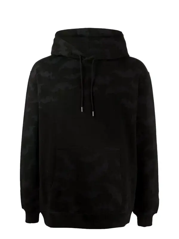 MAHARISHI Bat-print Cotton Hoodie - Black