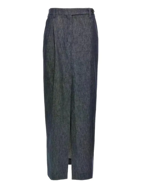 Brunello Cucinelli Monile Skirt - Blue
