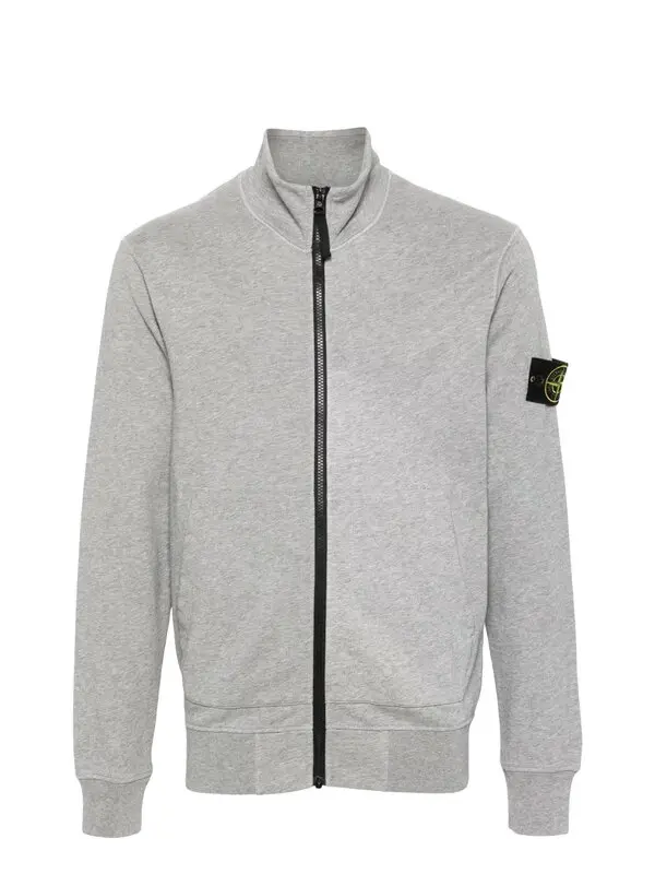 Stone Island Cotton Fleece Sweatshirt - Grey
