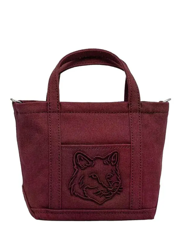 Maison Kitsuné Mini Fox Head Tote Bag - Red