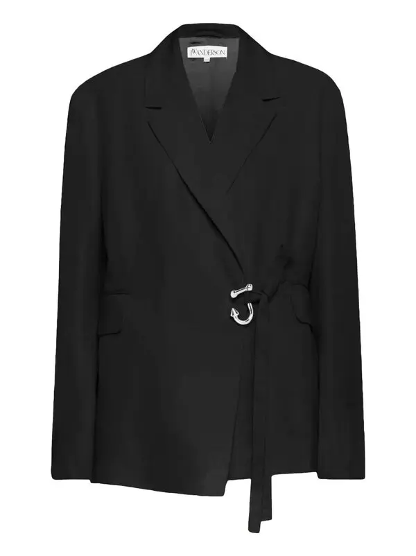 JW Anderson Wrap-design Blazer - Black
