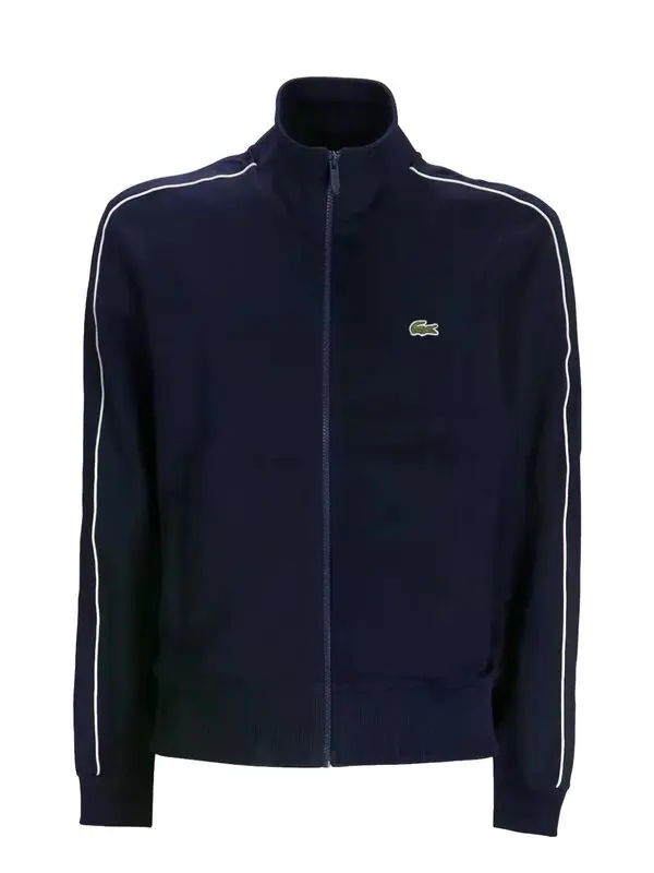 Lacoste Logo Appliqué Side-stripe Sweatshirt - Blue