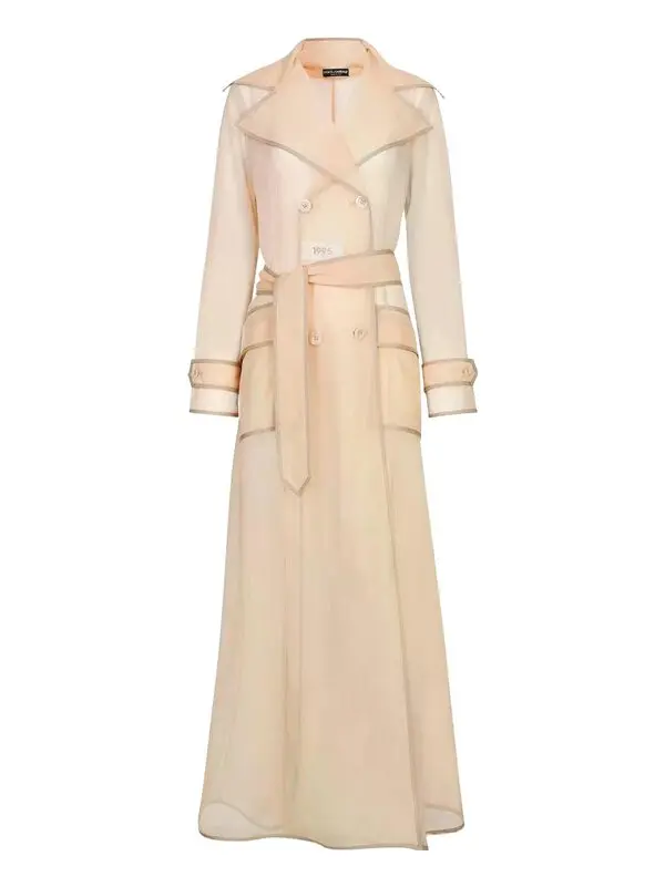 Dolce & Gabbana Belted Trench Coat - Neutrals